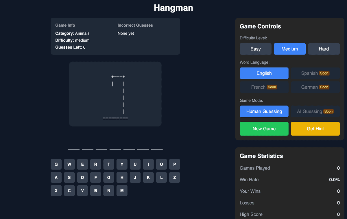 Play Hangman Online Free | Single Player & Multiplayer Games | AIBoredGames Blog